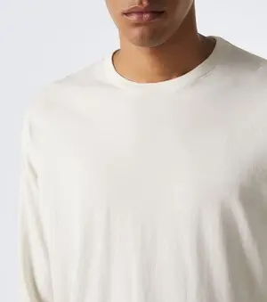 Auralee Cotton And Cashmere Jersey T-shirt