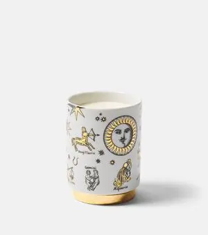 FORNASETTI Astronomici Porcelain Scented Candle - Gold
