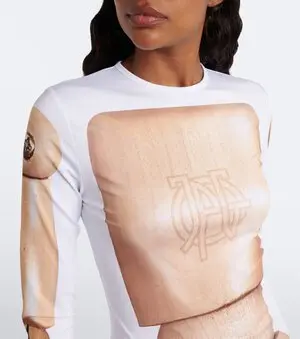 JEAN PAUL GAULTIER Trompe L’œil Jersey Midi Dress
