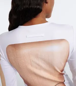 JEAN PAUL GAULTIER Trompe L’œil Jersey Midi Dress