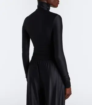 Gucci Silk-blend Zip-up Top