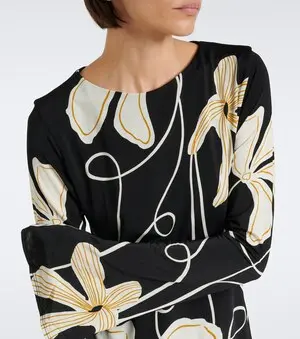 CALA DE LA CRUZ Maisha Floral Minidress
