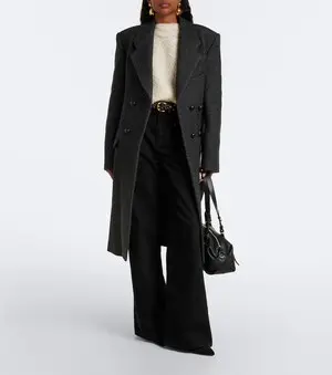 Isabel Marant Étoile Erla Double-breasted Wool And Cotton Coat