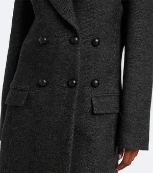 Isabel Marant Étoile Erla Double-breasted Wool And Cotton Coat