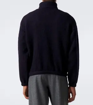 JIL SANDER Wool-blend Half-zip Sweater