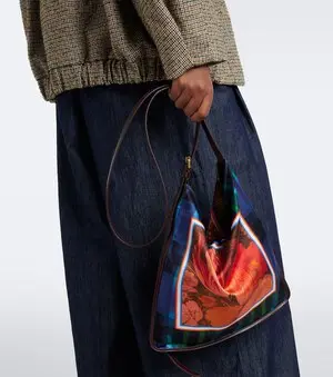Dries Van Noten Medium Printed Shoulder Bag