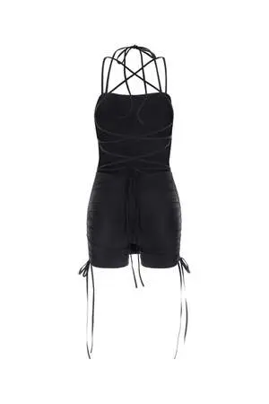 Balenciaga Stretch Nylon Mini Dress