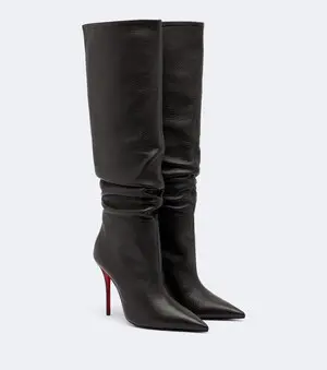 CHRISTIAN LOUBOUTIN Zependris Leather Knee-high Boots - Black