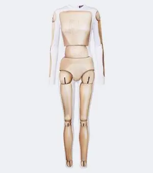 JEAN PAUL GAULTIER Trompe L’œil Jersey Catsuit