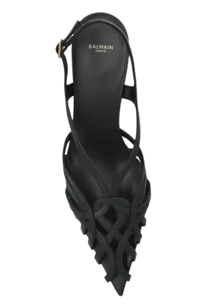 Balmain Leather Heeled Sandals