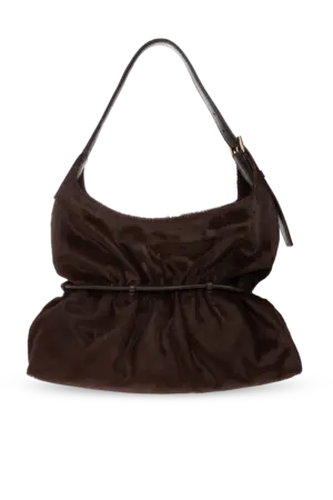 Balmain Sphynx Medium’ Leather Bag With Logo