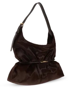 Balmain Sphynx Medium’ Leather Bag With Logo