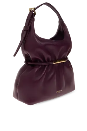 Balmain Leather ‘sphynx Mini’ Bag With Logo