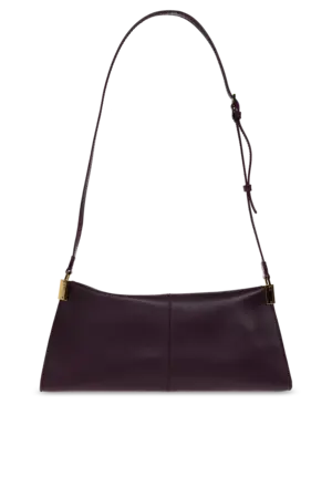 Balmain 64-83 Medium’ Leather Bag With Logo