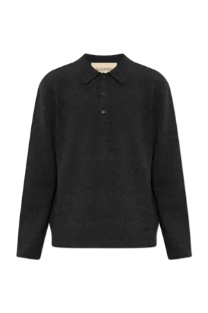 Valentino Garavani Wool Long-sleeve Polo