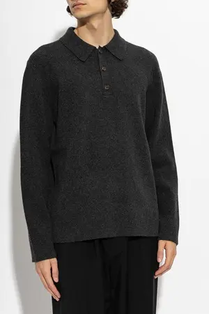 Valentino Garavani Wool Long-sleeve Polo