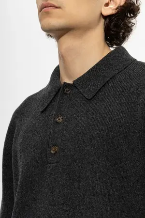 Valentino Garavani Wool Long-sleeve Polo