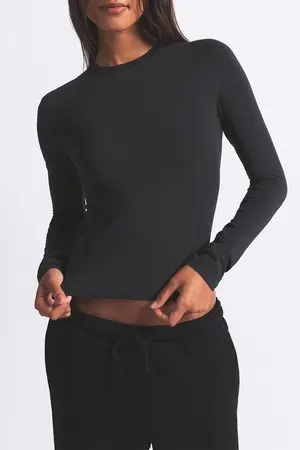 SKIMS Long-sleeve T-shirt - Black