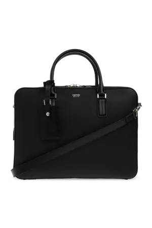 TOM FORD Leather Bag With Logo