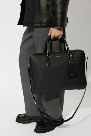 TOM FORD Leather Bag With Logo