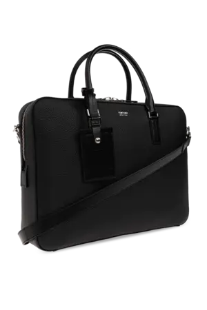 TOM FORD Leather Bag With Logo