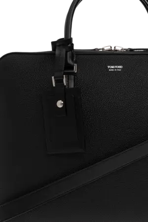 TOM FORD Leather Bag With Logo