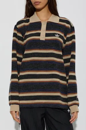 ADIDAS ORIGINALS Long Sleeve Polo - Multicolour