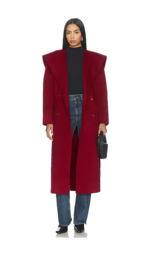 Ulla Johnson Rory Wool Coat In Red