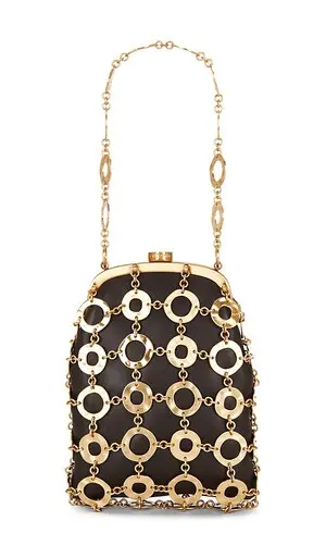 Cult Gaia Brielle Wristlet Bag In Brown - Luwak