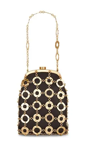 Cult Gaia Brielle Wristlet Bag In Brown