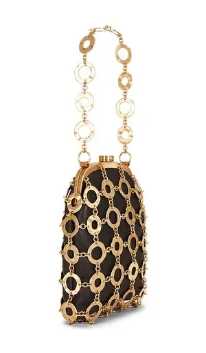 Cult Gaia Brielle Wristlet Bag In Brown