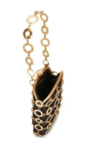 Cult Gaia Brielle Wristlet Bag In Brown