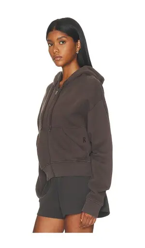 On X Fka Twigs Club Collective Full Zip Hoodie In Brown - Espresso