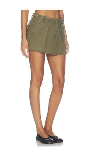 Free People Riverfront Surplus Mini Skirt In Green