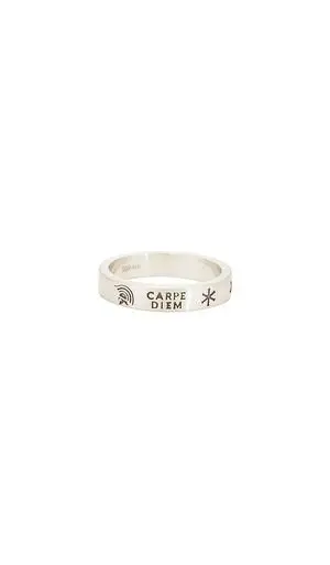 SERGE DENIMES Patriot Ring In Metallic - Silver