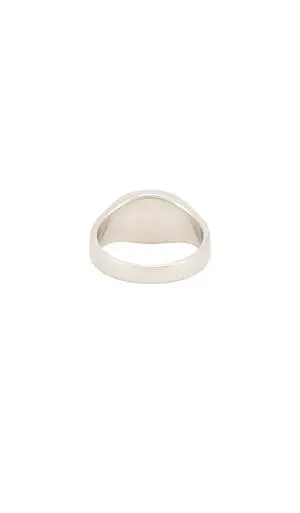 SERGE DENIMES Signet Ring In Metallic