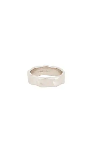 SERGE DENIMES Attrition Ring In Metallic - Silver