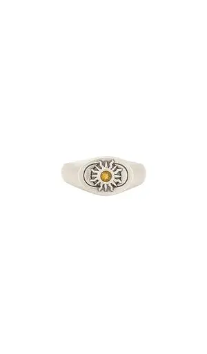 SERGE DENIMES Helios Ring In Metallic - Silver