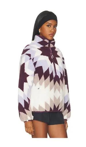 The Upside Harlow Fleece Pullover In Purple