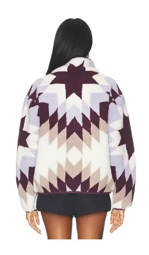 The Upside Harlow Fleece Pullover In Purple