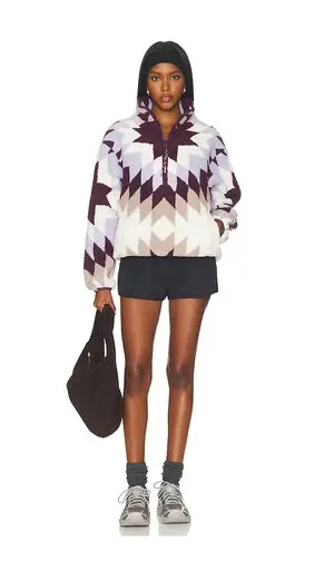 The Upside Harlow Fleece Pullover In Purple