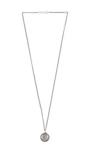SERGE DENIMES St Christopher Necklace In Metallic