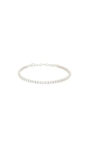 SERGE DENIMES Tennis Chain Bracelet In Metallic