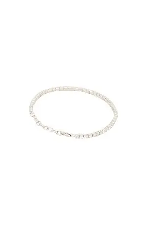 SERGE DENIMES Tennis Chain Bracelet In Metallic