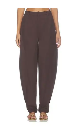 Tularosa Eda Pant In Brown - Dark Brown