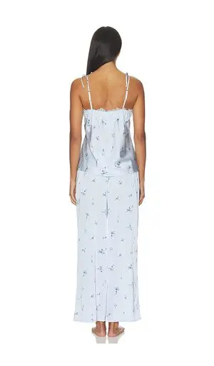 Flora Nikrooz Celeste Printed Stretch Charm Cami And Pant Set With Lace