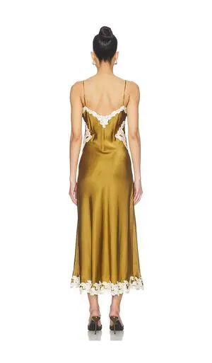 Ronny Kobo Lalita Dress In Olive