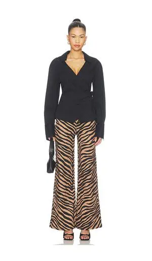 SIMONMILLER Anya Poplin Wrap Top