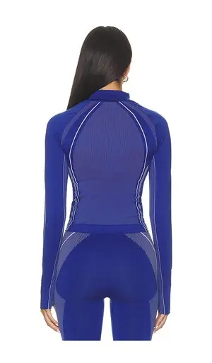Casablanca Seamless Zip Through Jacket In Blue