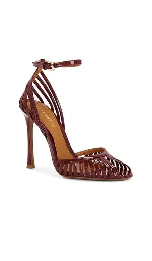Retrofete Analu Sandal In Burgundy - Cigar